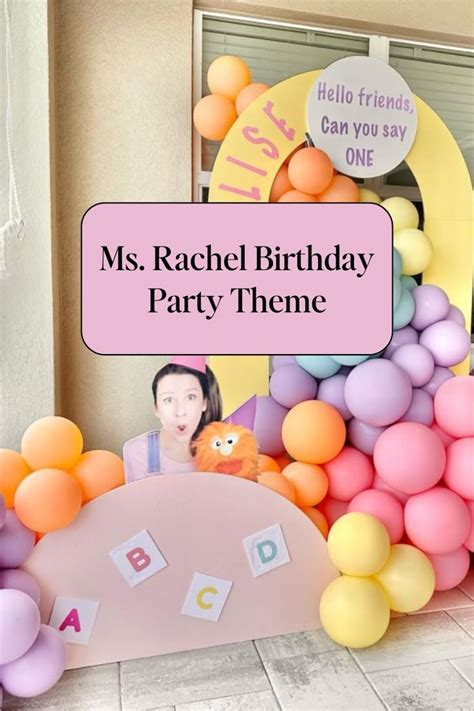 Ms Rachel Birthday Party Ideas First Birthday Party Themes First Birthday Theme Girl