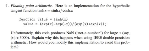 Floating Point Arithmetic Here Is An Chegg