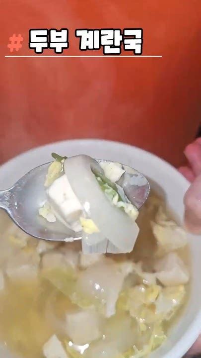 맛있고 간단한 두부 계란국 Youtube