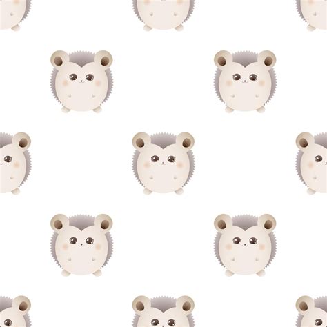 Premium Vector Cute Hedgehog Pattern