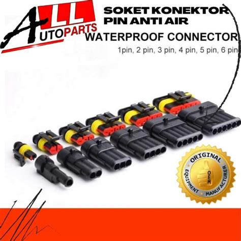 Jual Soket Sambungan Socket Pin Kabel Terminal Waterproof Mobil Anti Air 4 Pin Di Seller All