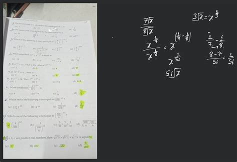 229 9 The Seventh Root Of X Divided By The Eighth Npot Of X Is Filo