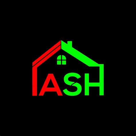 Premium Vector Ash Letter Initial Logo Design Template Vector