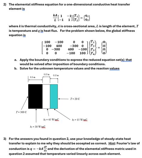 The Elemental Stiffness Equation For A