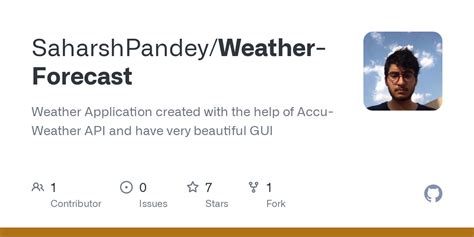 Github Saharshpandey Weather Forecast Weather Application Created With The Help Of Accu