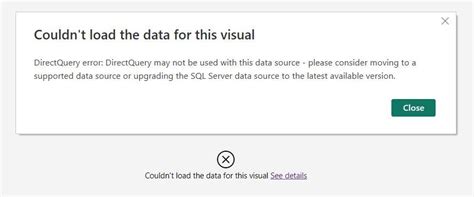 Solved Directquery Error When Loading Visualization From Microsoft Fabric Community