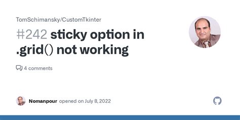 Sticky Option In Grid Not Working Issue TomSchimansky CustomTkinter GitHub