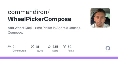 Issues Commandiron WheelPickerCompose GitHub
