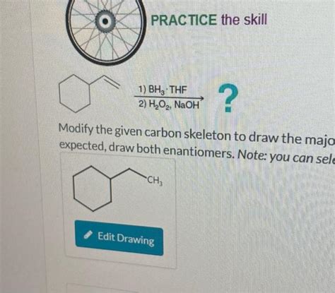 Solved Modify the given carbon skeleton to draw the majc | Chegg.com