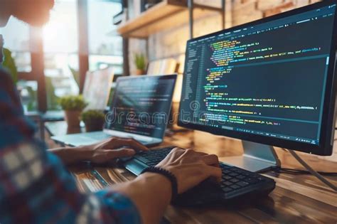 Developing Programmer Team Development Website Design And Coding