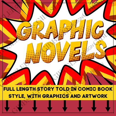 Graphic Novel Genre Poster For Library Classroom Homeschool Home Etsy