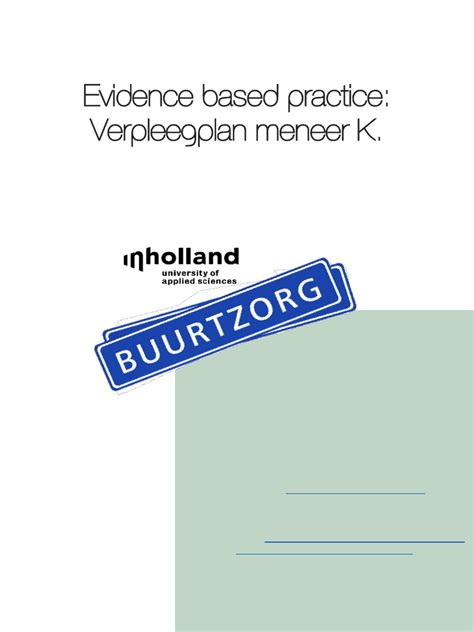 Ebp Plan Plp3 Sarah Hollander Definitief Pdf