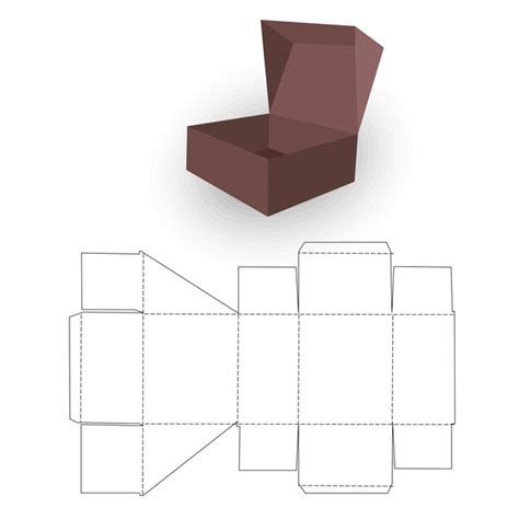 Premium Vector Box Packaging Die Cut Template