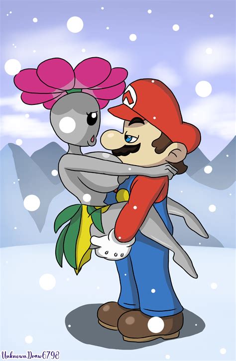 Rule 34 Breasts Flower Flower Girl Grabbing Thighs Mario Mario