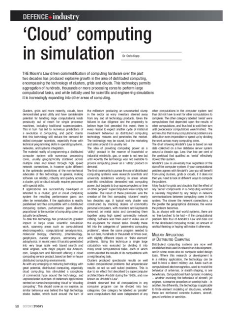 Pdf Cloud Computing In Simulation