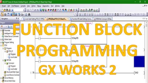 mitsubishi plc function block programming in tamil youtube