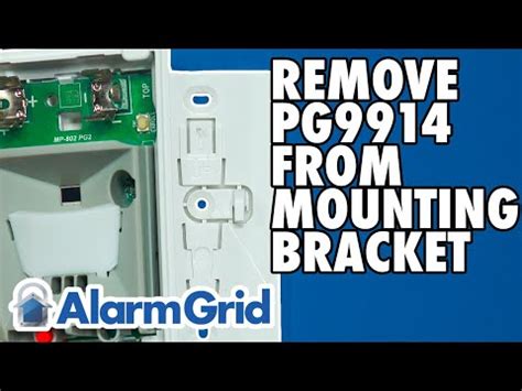How Do I Remove A PG From The Mounting Bracket Alarm Grid