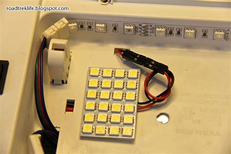 Roadtrek Modifications Mods Upgrades And Gadgets Overhead LED Lightning Conversion Plus LED