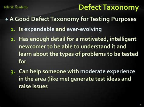 Ppt Defect Taxonomies Checklist Testing Error Guessing And Exploratory Testing Powerpoint