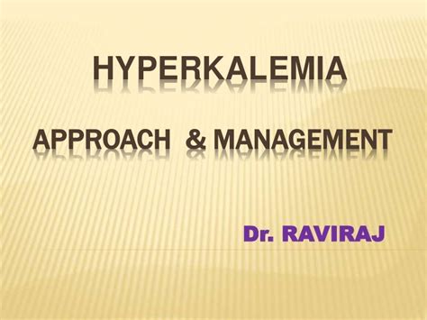Hyperkalemia