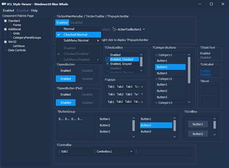 Delphistyles Vcl Style Win10modernbluewhale Delphistyles Vcl Style Win10modernbluewhale