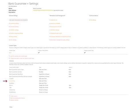 Sharepoint Enterprise Unable To Add New Column To Item Content Type
