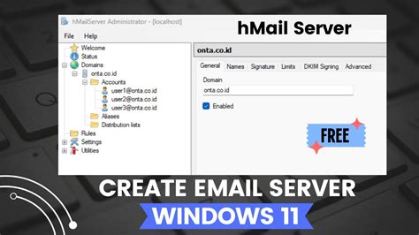 How To Create Email Server On Windows 11 Using Hmailserver Youtube