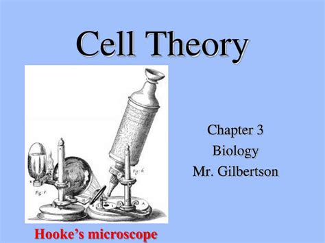 PPT Cell Theory PowerPoint Presentation Free Download ID 3811676