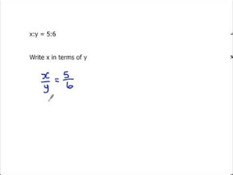 Level 2 Further Maths GCSE - Ratio and proportion equations 2 - YouTube
