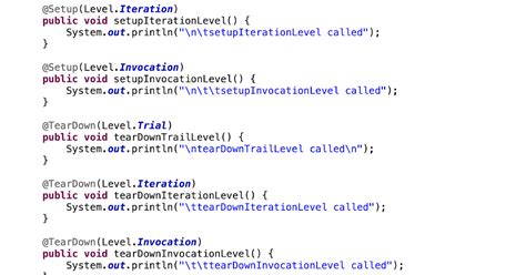 programming for beginners jmh setup teardown fixture methods