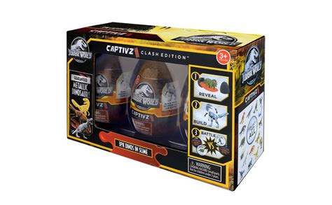 Jurassic World Captivz Slime Eggs 3 Pack Clash Edition