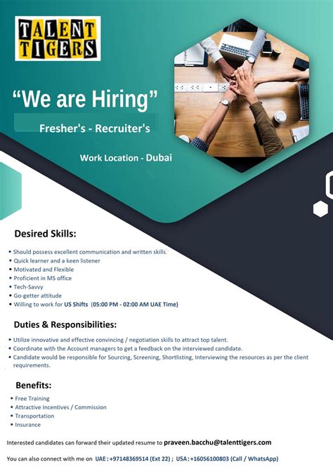 Praveen Kumar On Linkedin We Are Hiring Recruiters Freshers Work