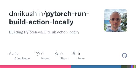 GitHub Dmikushin Pytorch Run Build Action Locally Building PyTorch Via GitHub Action Locally