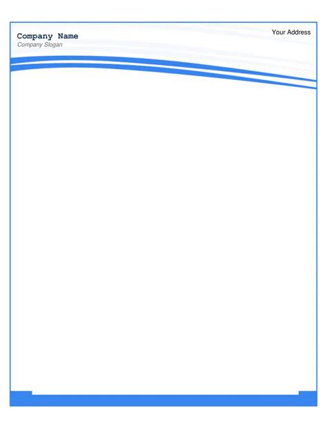 Free Printable Letterhead Templates Word Pdf Blank Sample