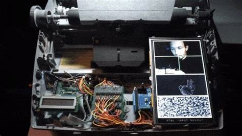 Arduino On Twitter Hacked Typewriter Prints Selfies As ASCII Art Https T Co V MuogMbsE