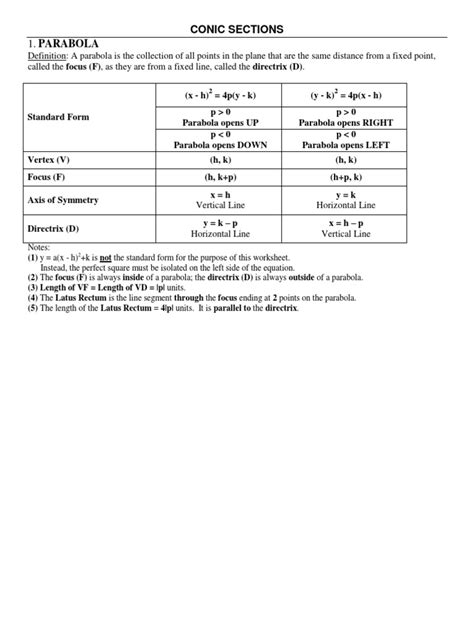 Chapter 4 Conic Sections Pdf Algebraic Geometry Geometric Shapes