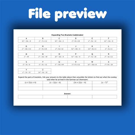 Expanding Two Brackets Codebreaker Andy Lutwyche