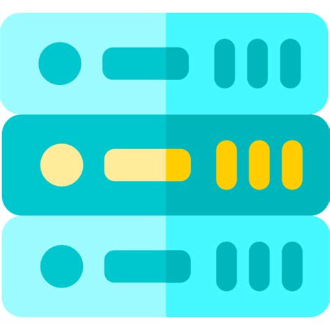 Database Basic Rounded Flat Icon