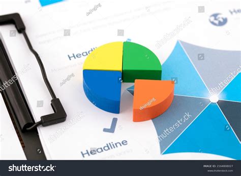 Pie Chart Model On Documentation Stock Photo Shutterstock