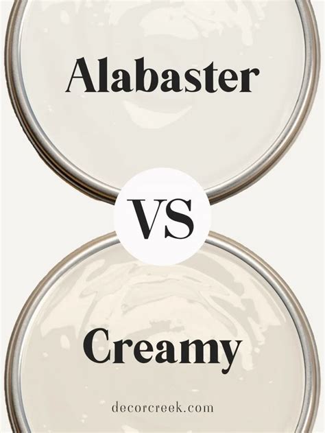 Alabaster Sw 7008 Vs Creamy Sw 7012 Paint Color Inspiration Paint