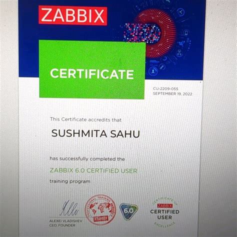Sushmita Sahu On Linkedin Zabbix Training