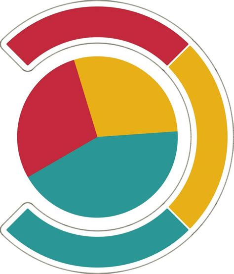 Colorful Pie Chart Infographic For Business 24364795 Vector Art At