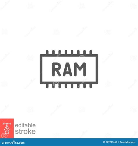 RAM Memory Icon Smart Phone And Computer RAM For Mobile And Web Design Stock Vector