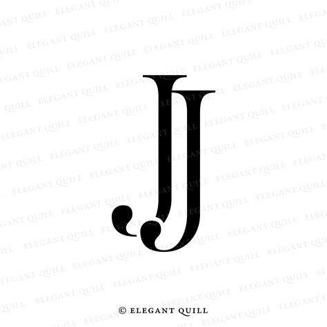 Simple Logo Jj Initials Initials Simple Logo Wedding Initials