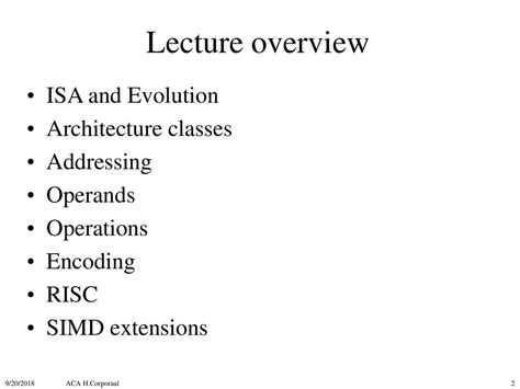 advanced computer architecture 5md00 5z032 instruction set design