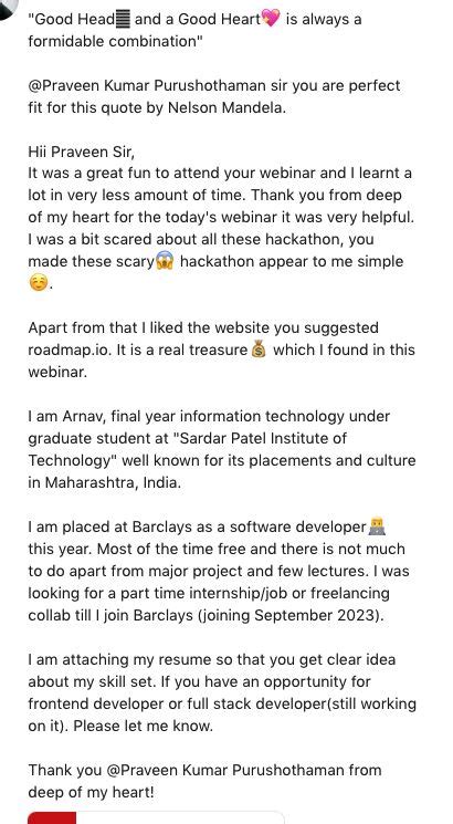 Praveen Kumar Purushothaman On Linkedin Weekend Motivation Feedback
