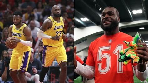 Watch Bronny James Lookalike Will Anderson Jr Helps Up Lebron James