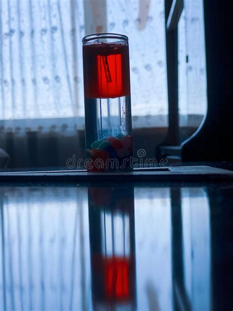Abstract Colored Glass On The Table Stock Image Image Of Light Style