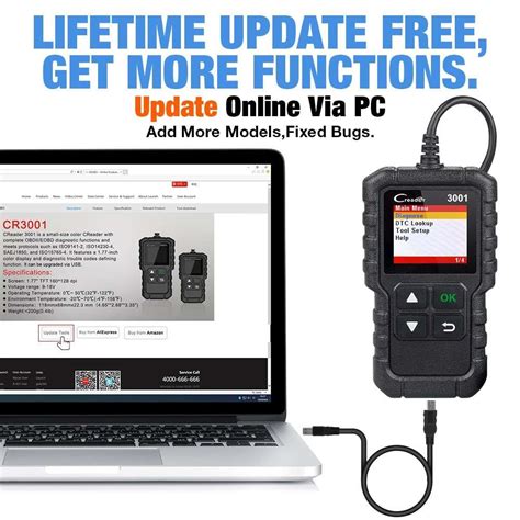 LAUNCH X431 CR3001 Full OBD2 Car Fault Scanner Code Reader Car Diagnostic Tool - BuyBae Online Store