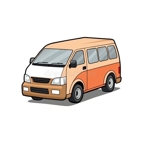 Minivan Con Bambini Clip Art